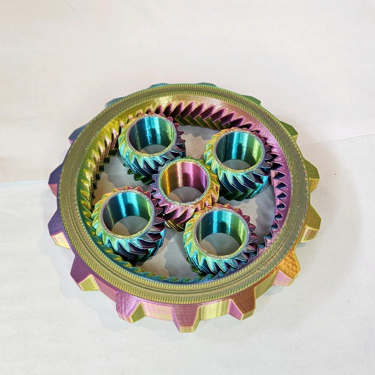 3D Printed Fidget Spinner, All Plastic, Fun for All Ages, ADHD & Autism ...