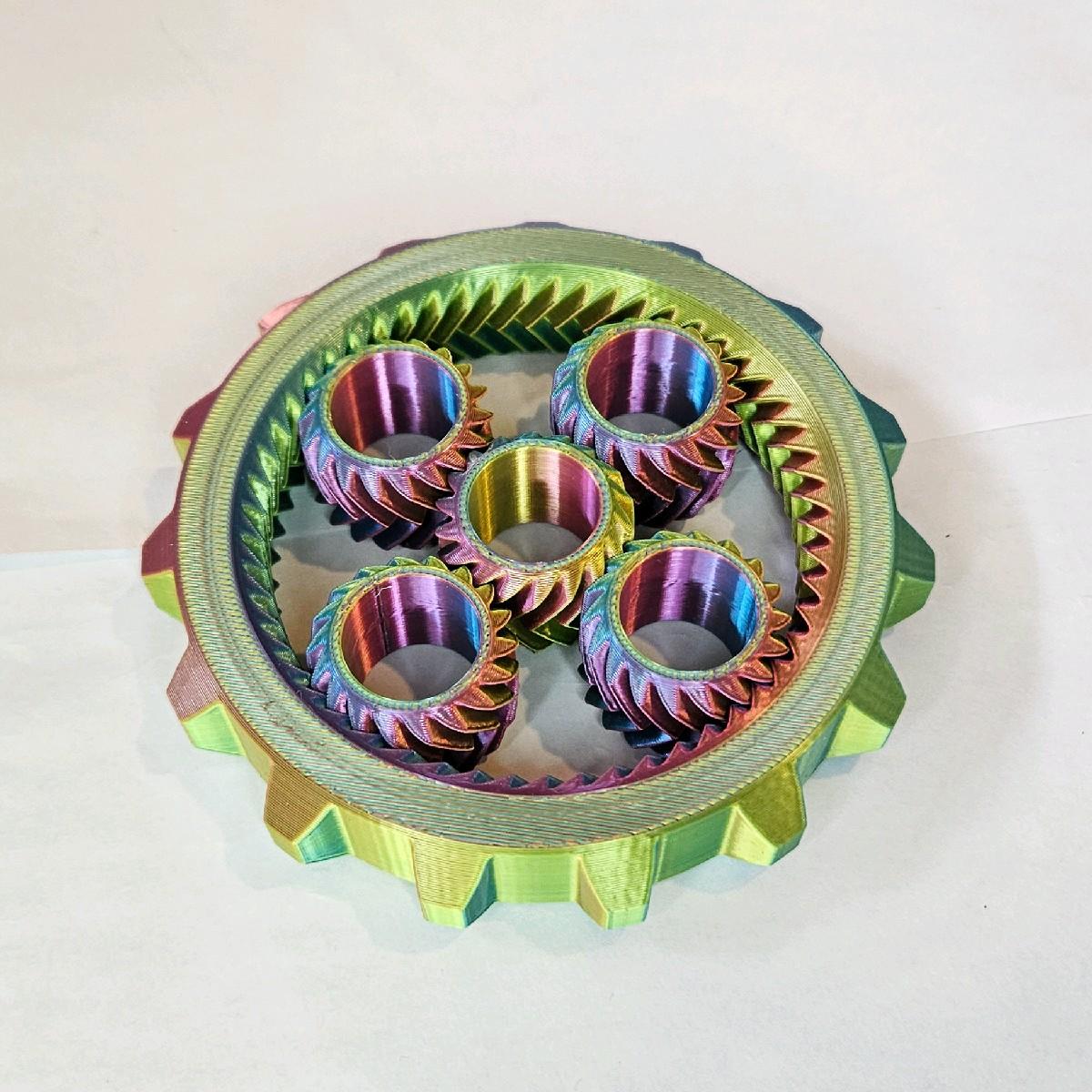 3D Printed Fidget Spinner, All Plastic, Fun for All Ages, ADHD & Autism ...